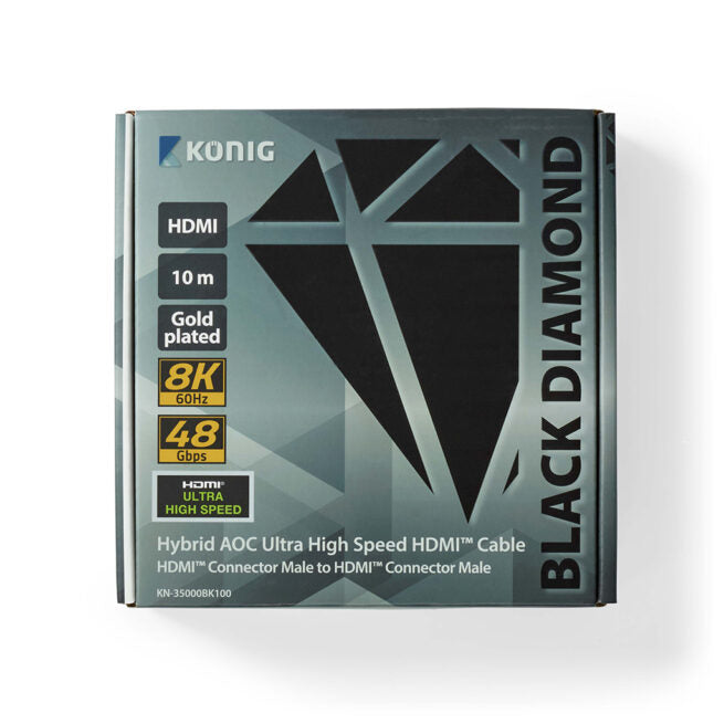 Konig 8K HDMI 2.1 AOC Cable 10 Meter (KN35000BK100) – The Sound Factor
